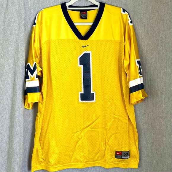 Nike | Shirts | Vintage Team Nike Unisex Michigan Wolverines Football ...